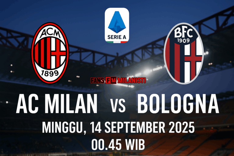 Prediksi Pertandingan AC Milan vs Bologna di Serie A - Berita Milan